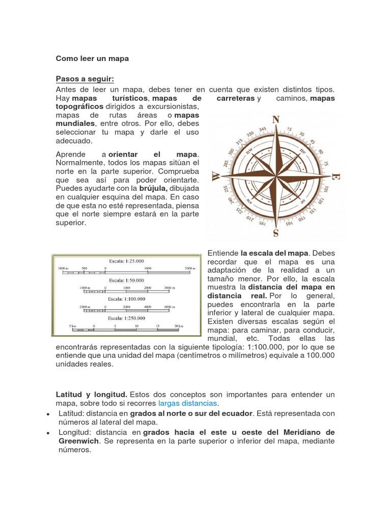 Como Leer Un Mapa | PDF | Mapa | Color