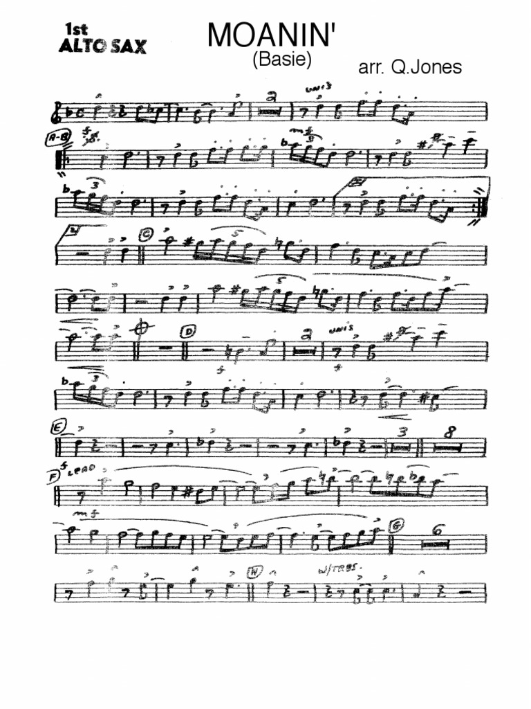 Moanin FULL Big Band Q Jones PDF | PDF