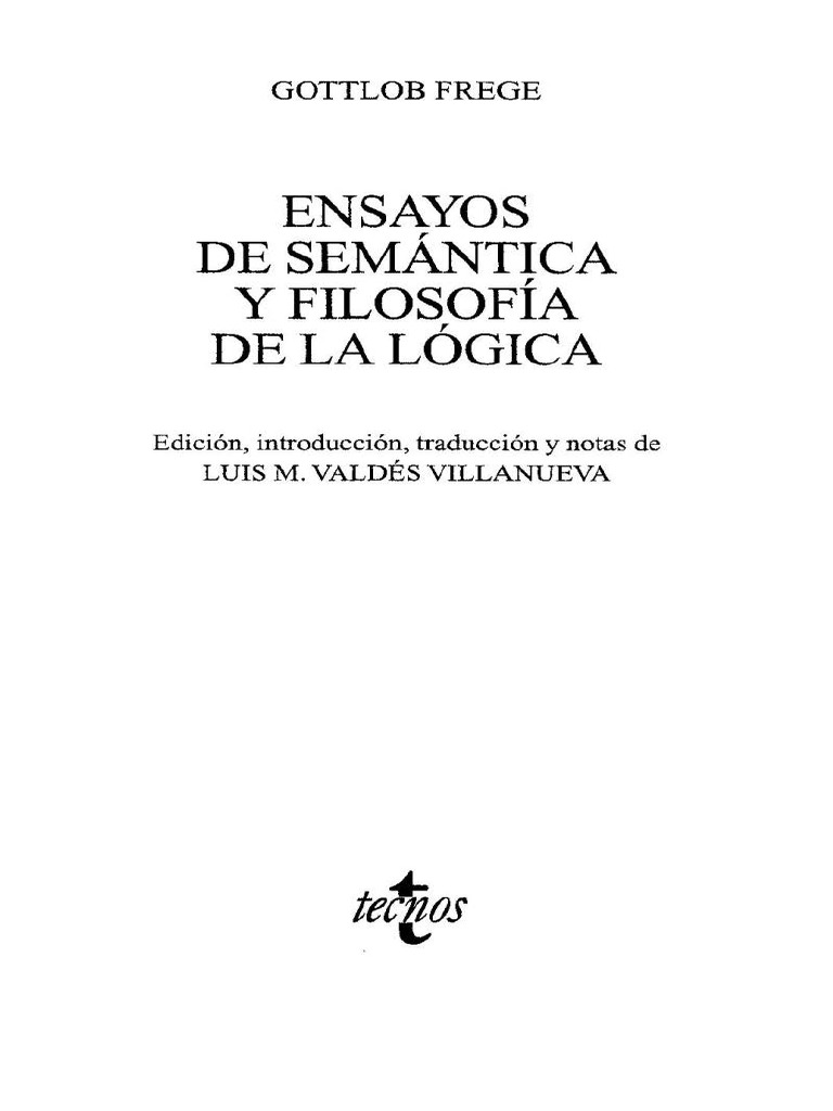 01 Frege - Sobre Sentido y Referencia | PDF | Oración (Lingüística ...