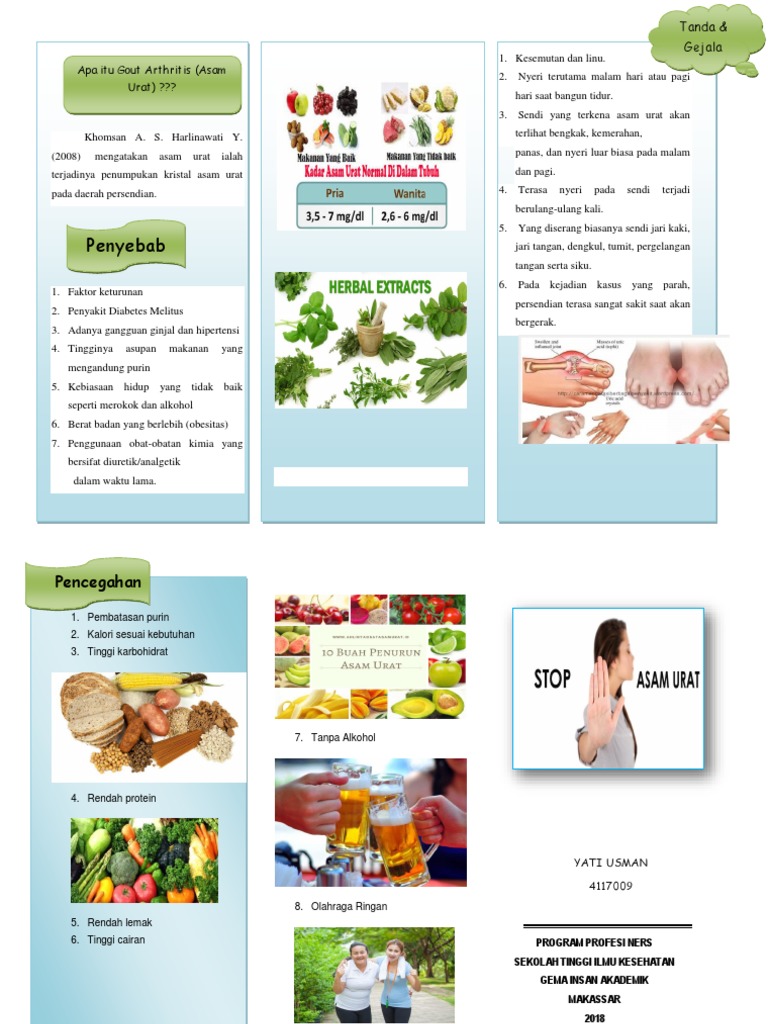 Leaflet Asam Urat | PDF