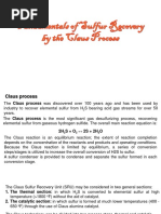 Claus Process for Sulfur Recovery | PDF | Process Engineering | Chemistry