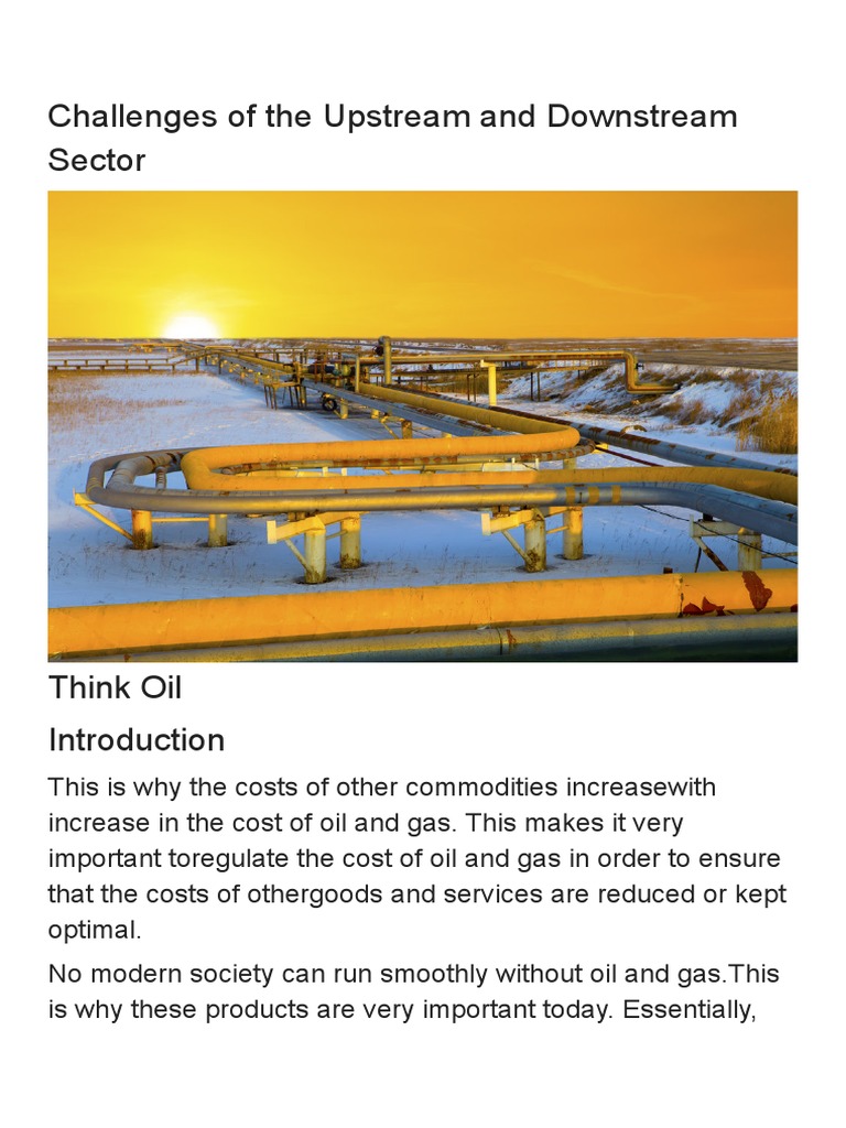 Upstream Challenges | PDF | Oil Refinery | Petroleum