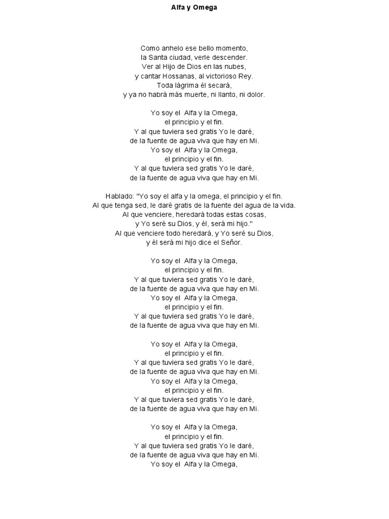 Letra de Cancion | PDF