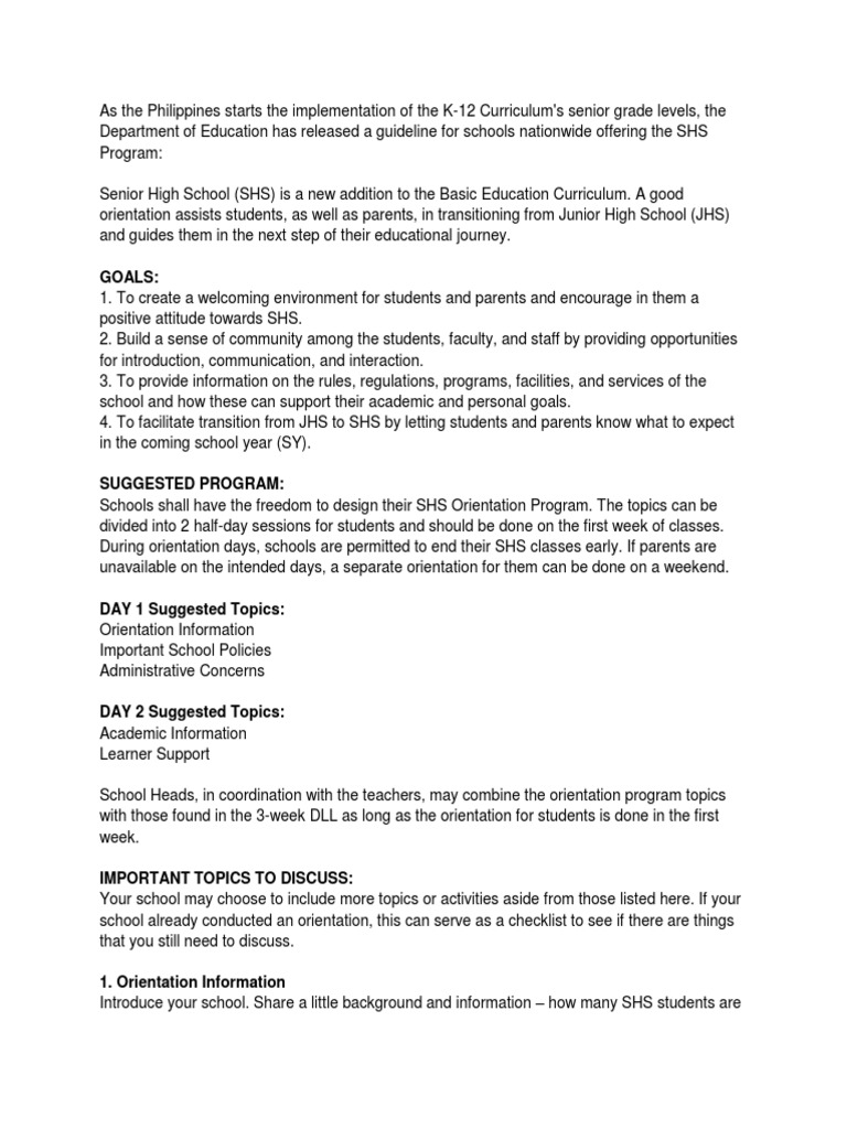 First Day Goalsss | PDF | Students | Curriculum