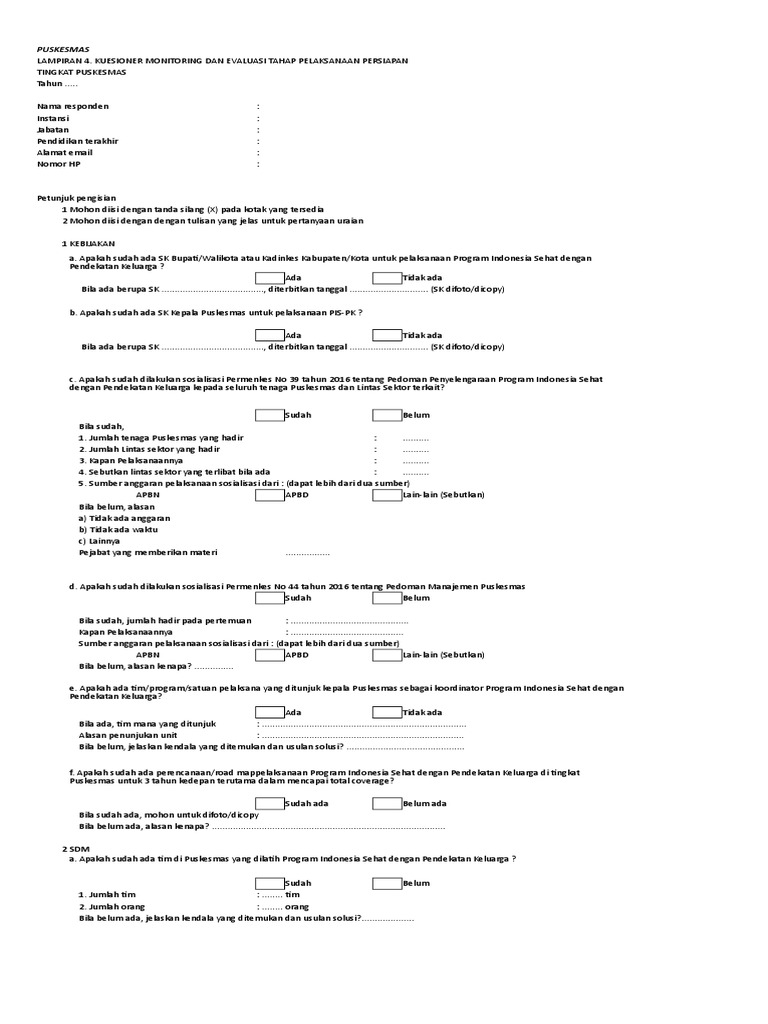 Matrik Evaluasi PISPK | PDF
