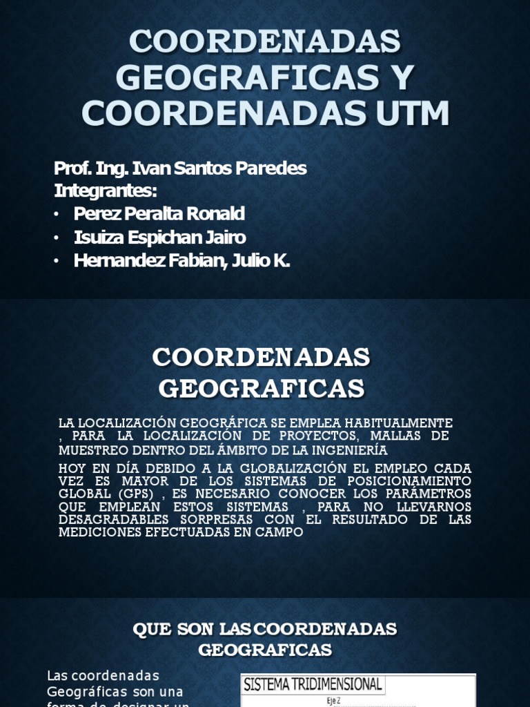 Coordenadas Geograficas y Coordenadas Utm | PDF | Geofísica | Navegación