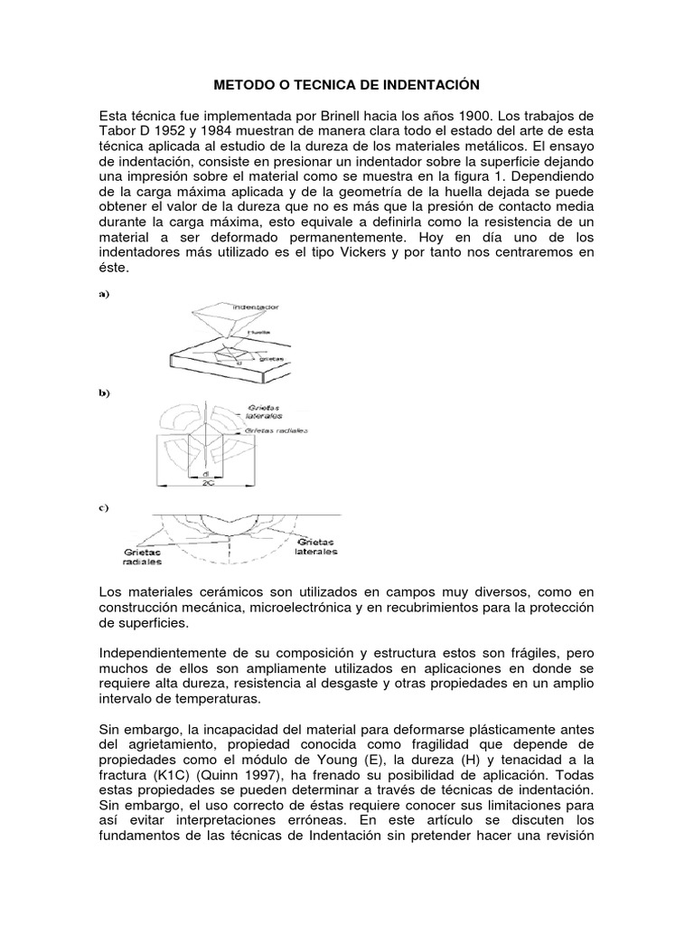Metodo de Indentación | PDF
