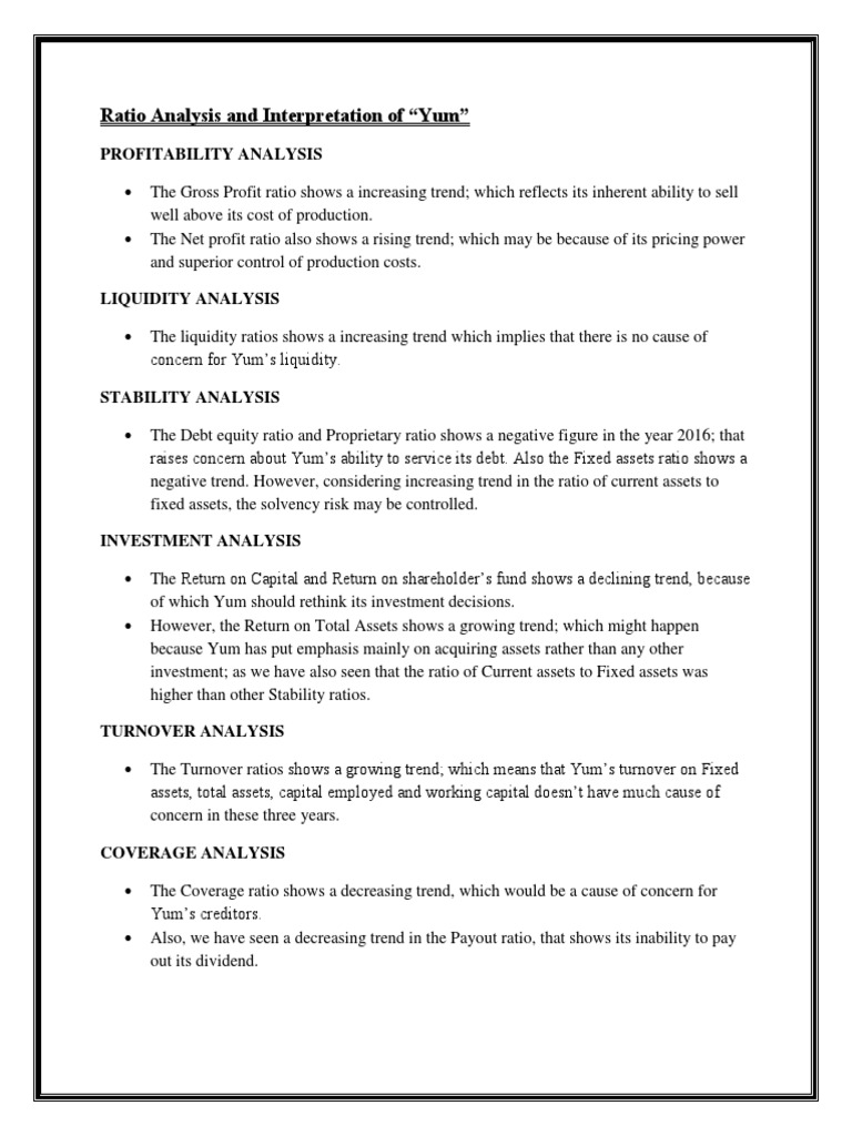 Ratio Analysis and Interpretation | PDF