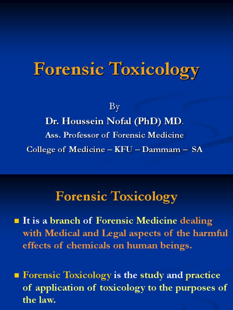 Forensic Toxicology | PDF | Poison | Esophagus