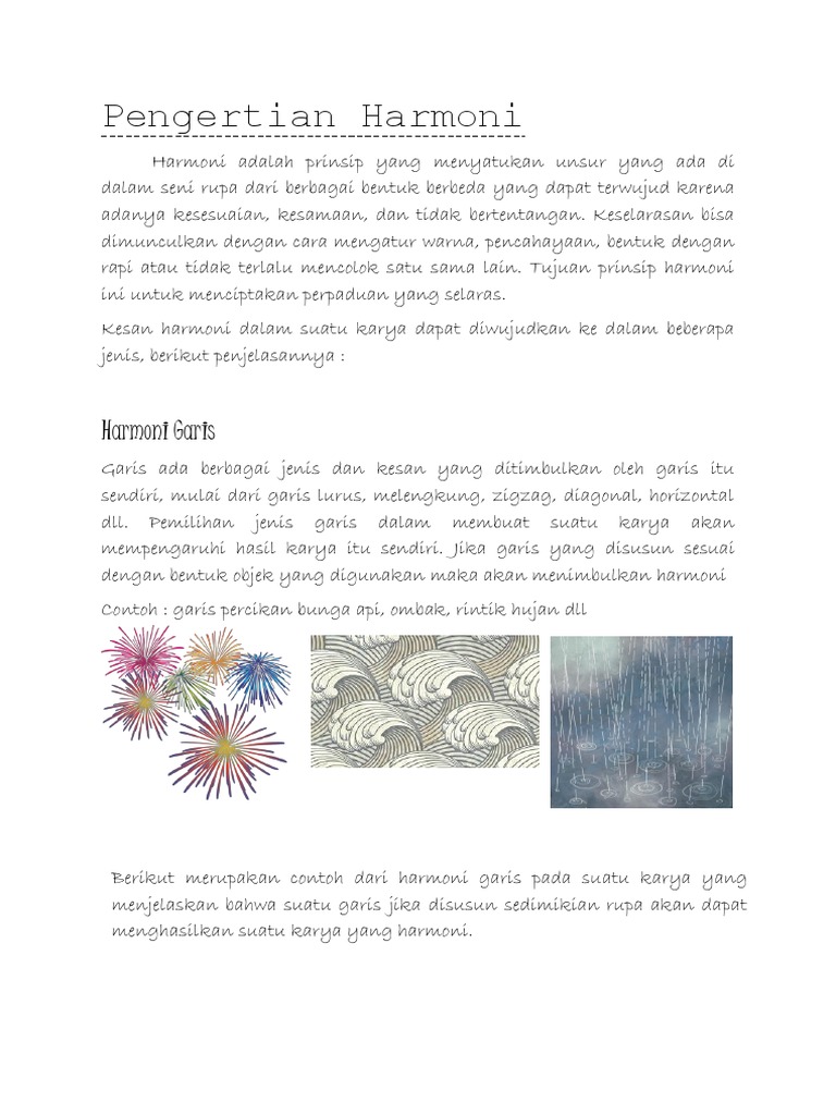 Pengertian Harmoni | PDF