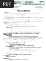 (M1Ge-Iiif-3) : Lesson Plan in Mathematics Grade 1 (Third Quarter ...