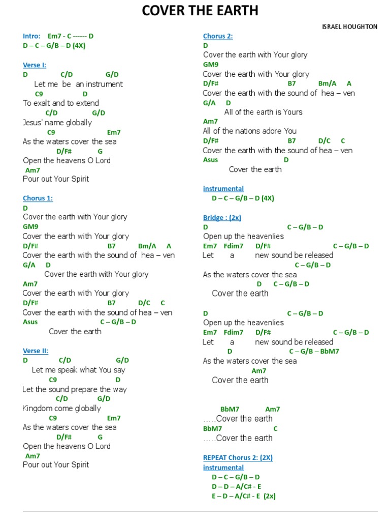 Cover The Earth | PDF | Religious Belief And Doctrine | Systematic Theology