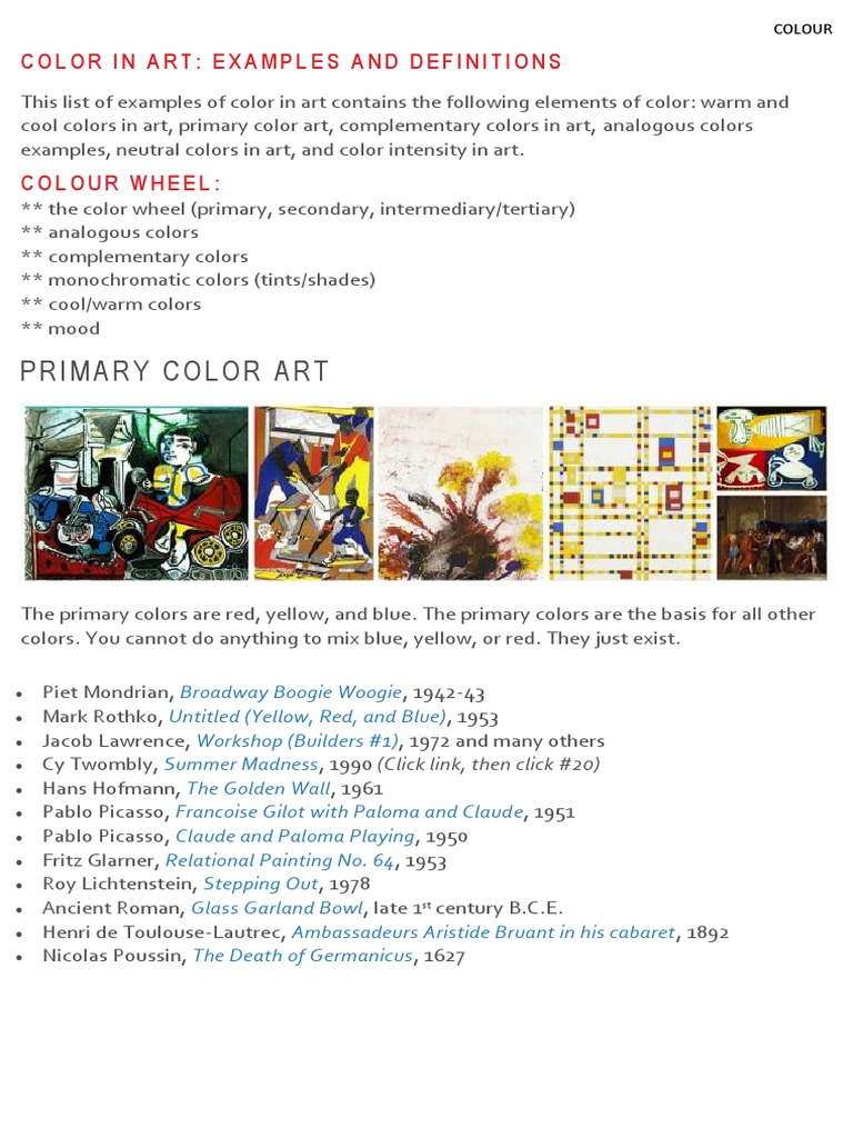 Colour | PDF | Yellow | Color