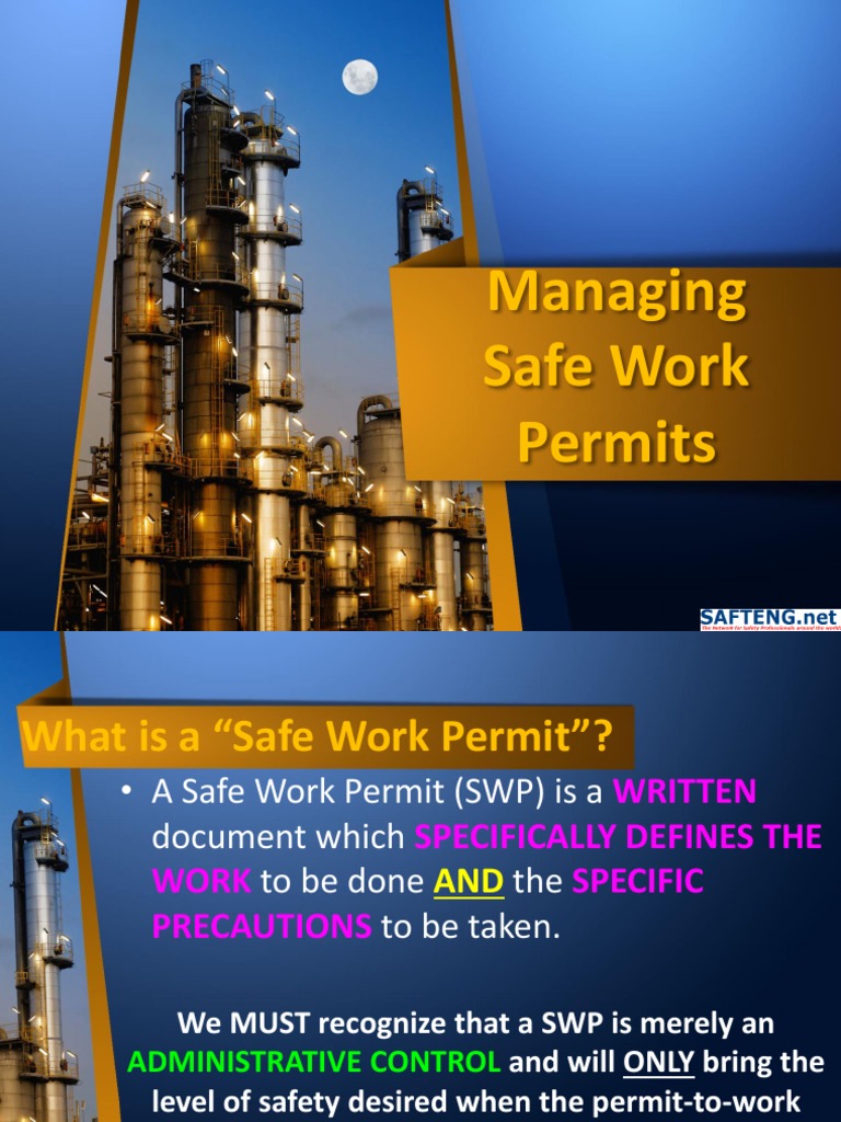 Safe Work Permits | PDF | Prevention | Occupational Safety And Health