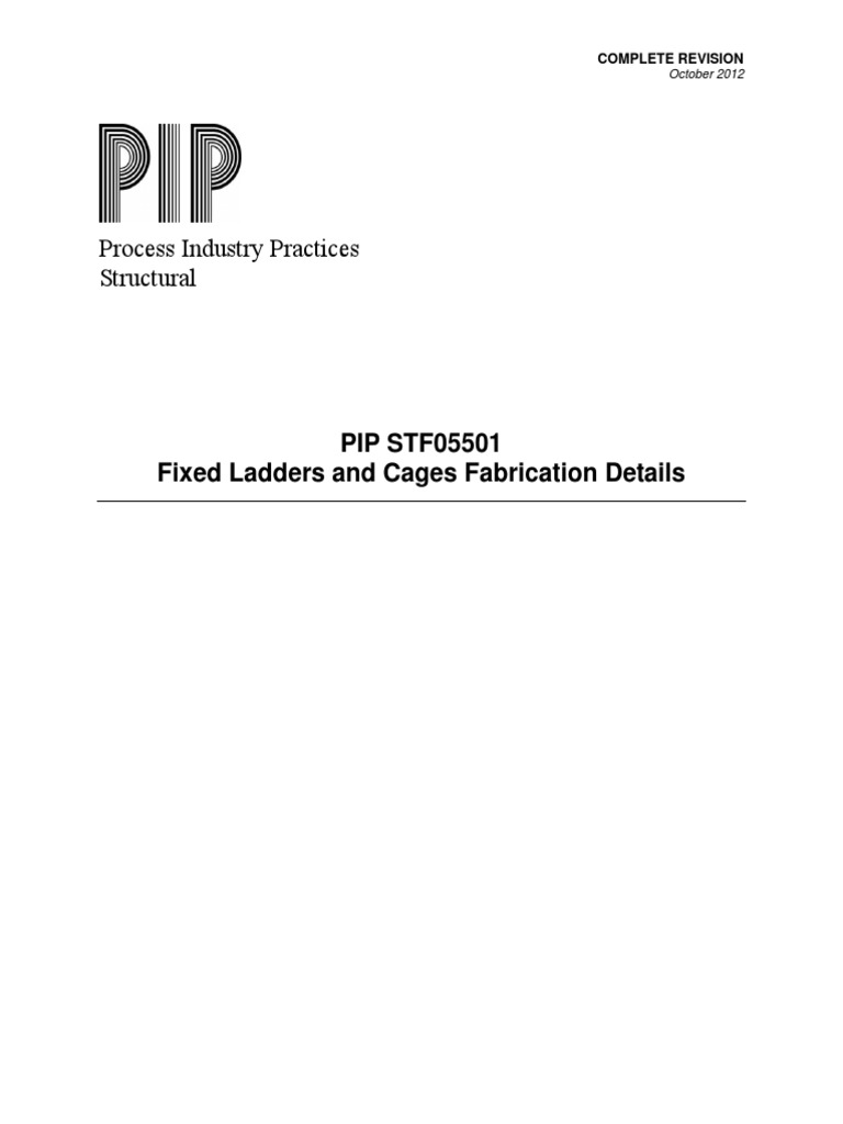 Pip STF 05501 - 2012 | PDF | Specification (Technical Standard) | Engineer