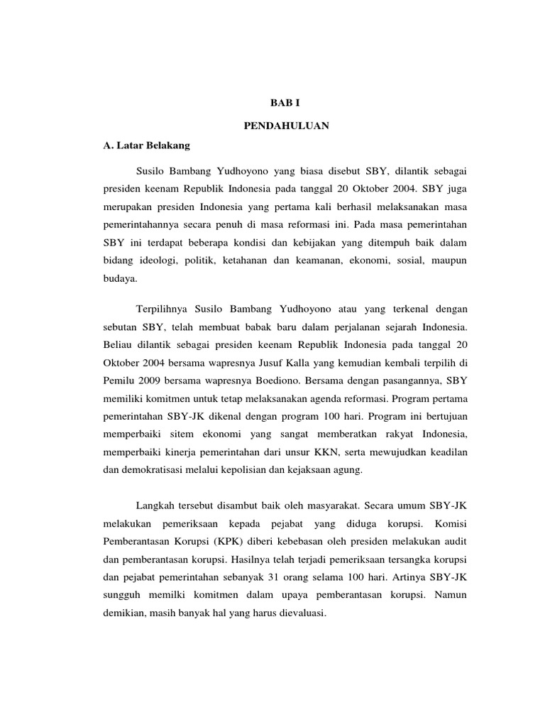 Makalah Pemerintahan SBY | PDF