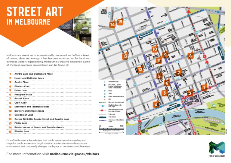 Melbourne Street Art Map Guide | PDF