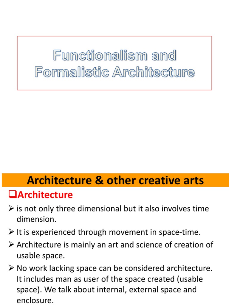 Final-Functionalism and Formalistic Architecture | PDF | Architectural ...