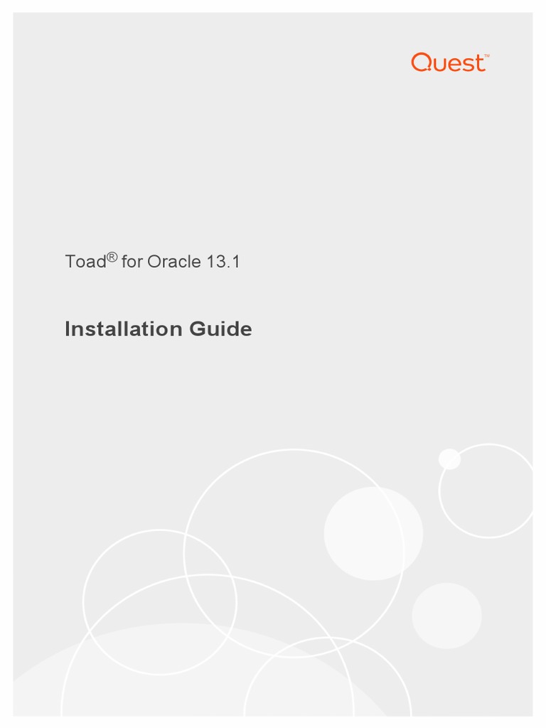 Toad For Oracle Installation Guide 2018 R2 | PDF | Oracle Database | Command Line Interface