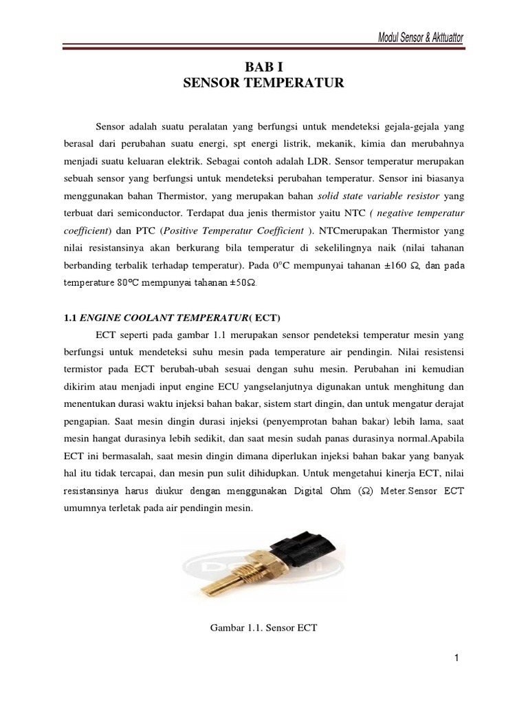 Modul Sensor Aktuator | PDF | Sains & Matematika