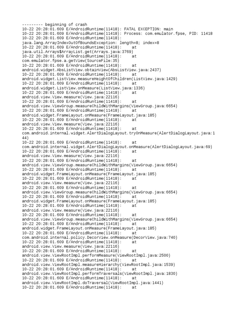 Fpsecrashlog | PDF | Arm Architecture | Java (Programming Language)