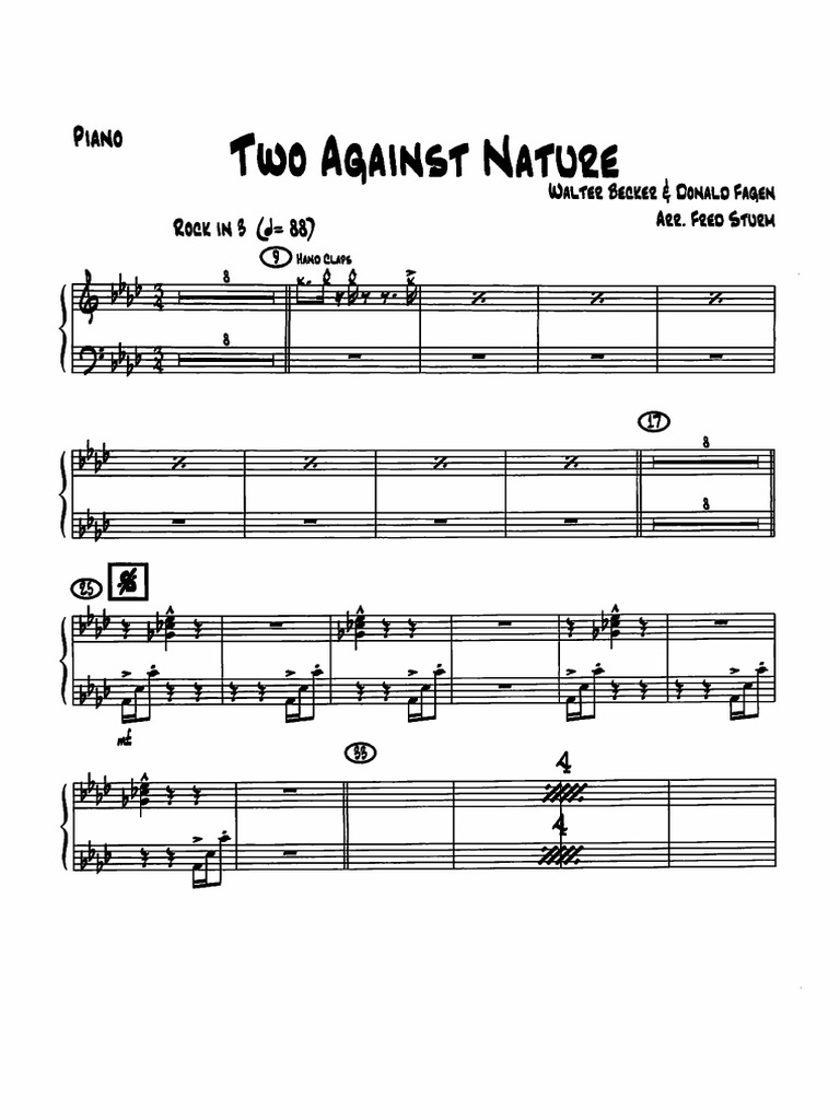 Two Against Nature, Piano | PDF
