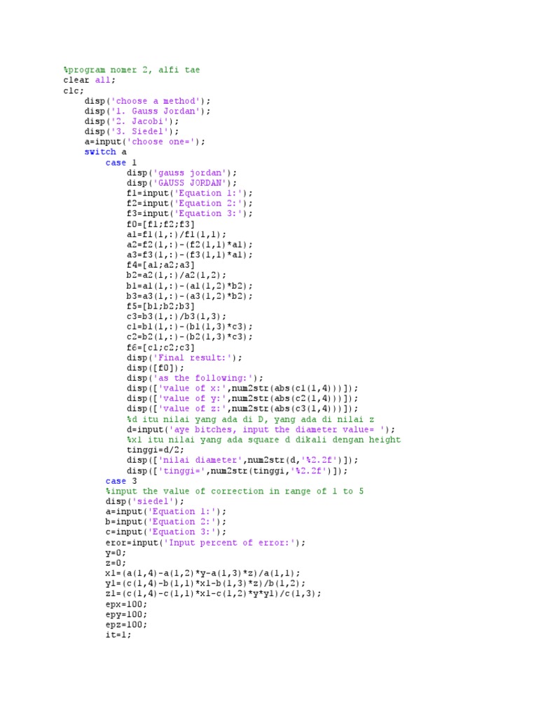 Switch Case: %program Nomer 2, Alfi Tae | PDF | Teaching Mathematics