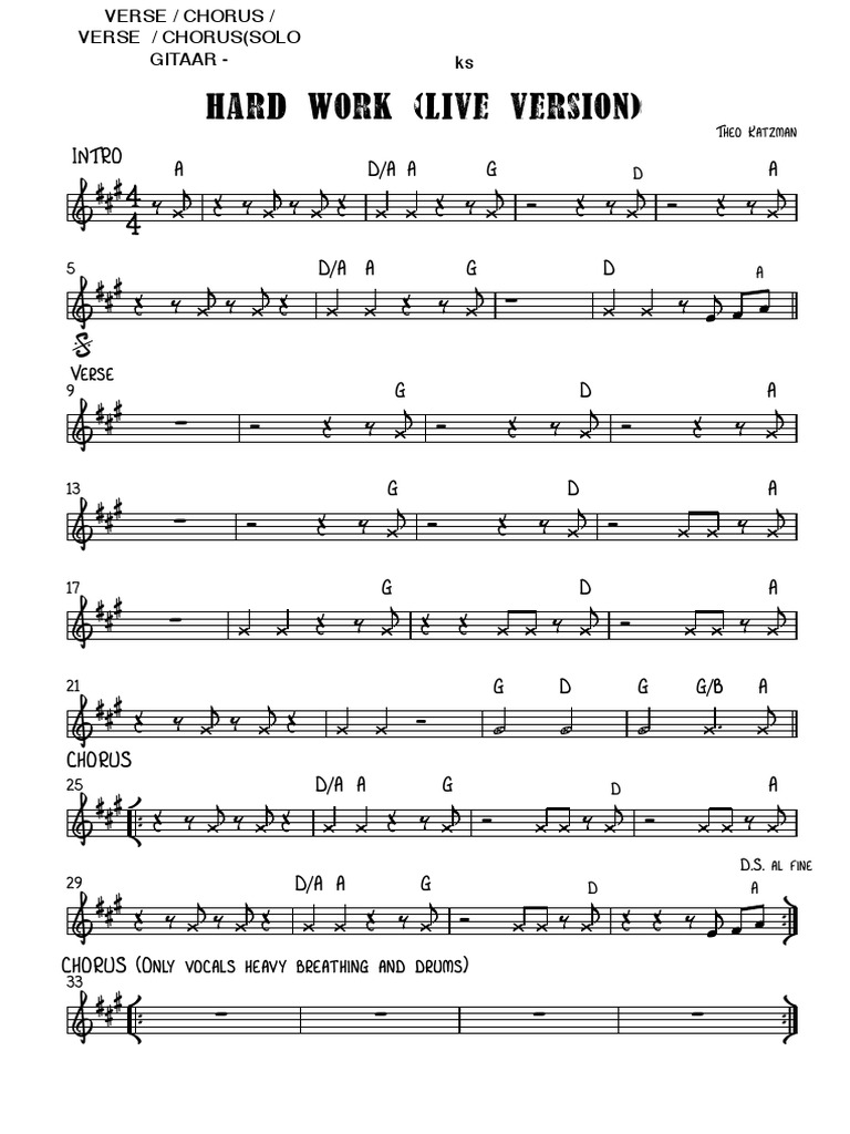 Hard Work (Live Version) : INT | PDF | Mass Media | Elements Of Music