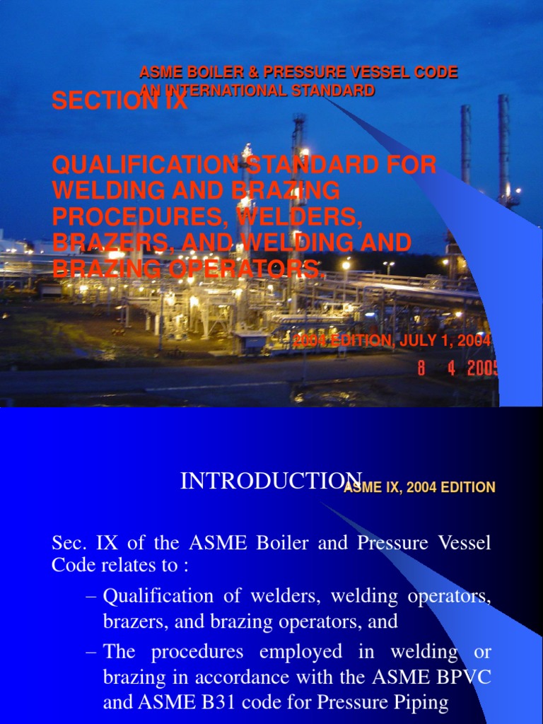 Asme Boiler & Pressure Vessel Code | PDF | Welding | Construction