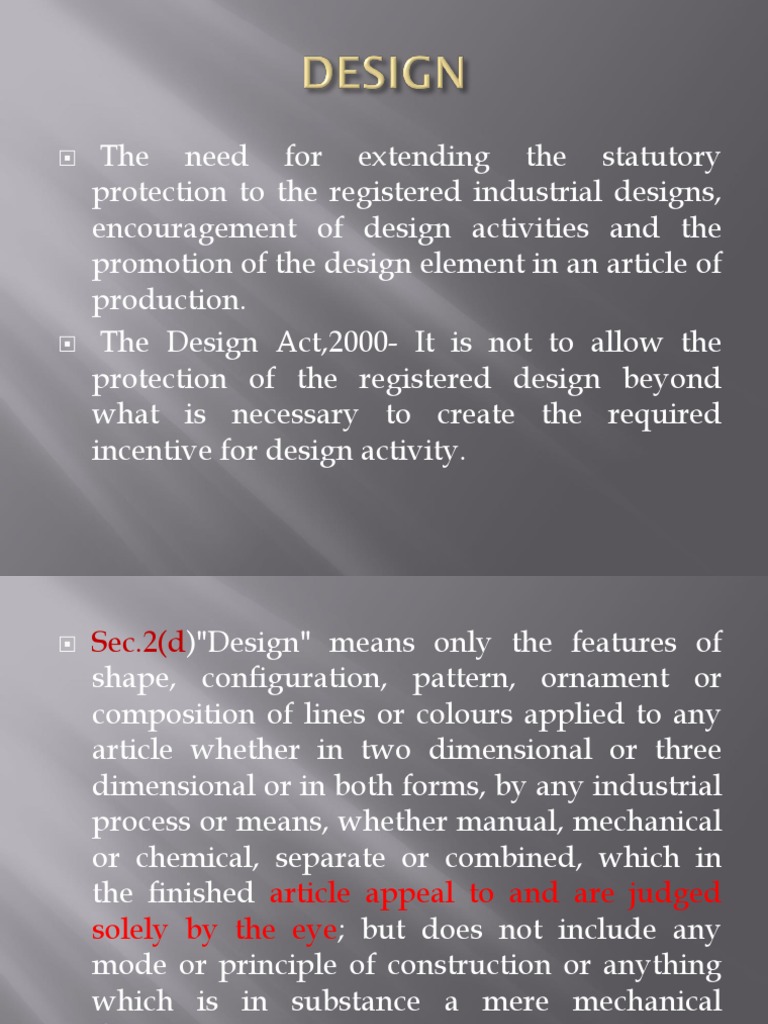Law of Designs | PDF | Copyright Law Of The United States | Copyright