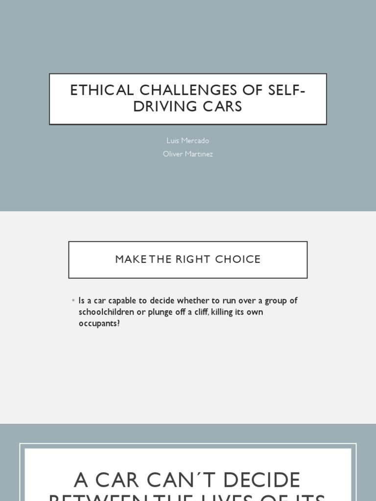 Navigating the Ethical Dilemmas of Autonomous Vehicle Decision Making | PDF