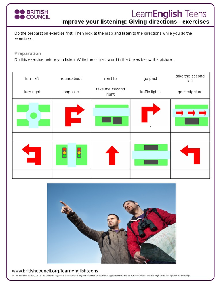 Giving Directions - Exercises 0 PDF | PDF