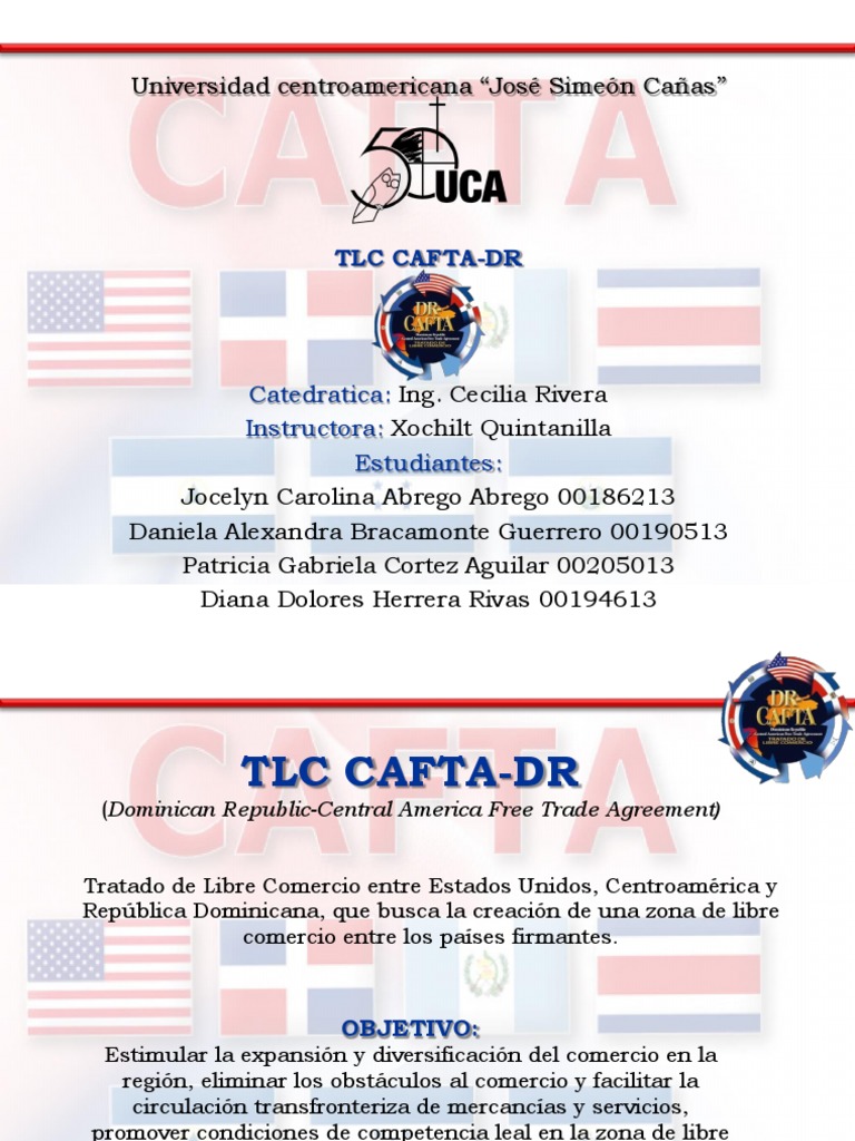Análisis del Tratado de Libre Comercio entre Centroamérica y Estados ...