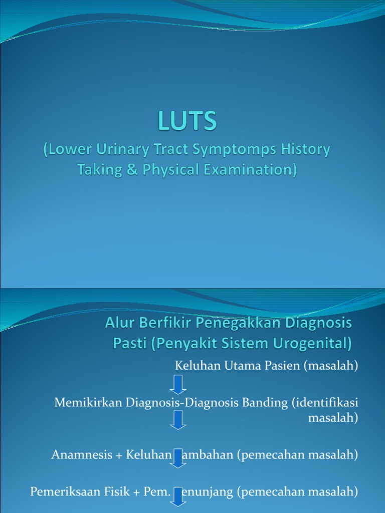Diagnosa dan Anamnesis LUTS Urologi | PDF
