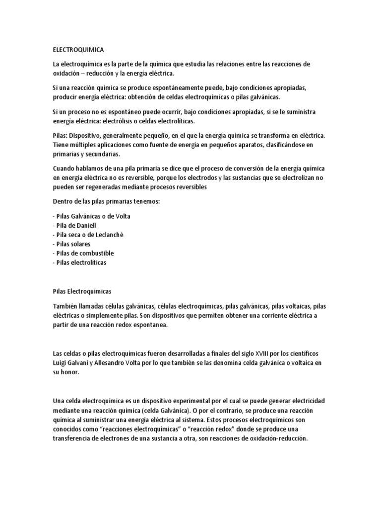 Electro Qui Mica | PDF | Redox | Electroquímica