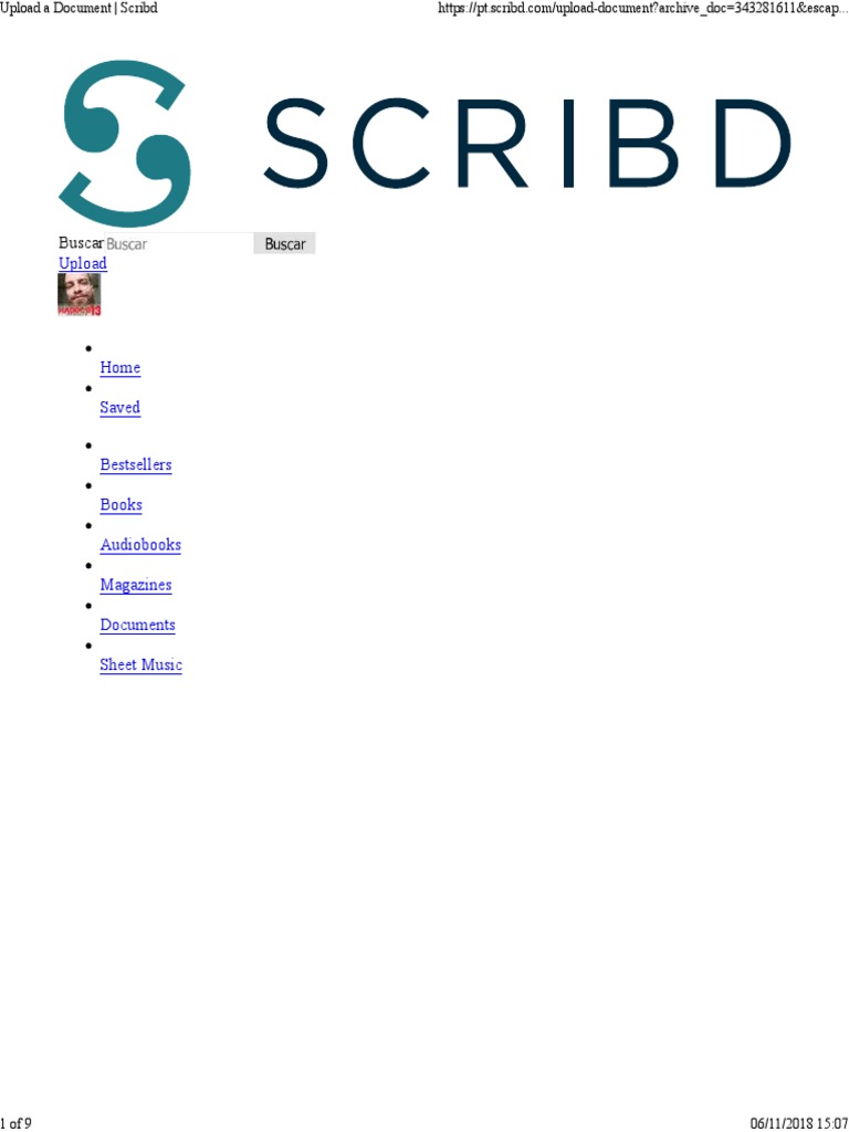 Buscar: Upload | PDF | Scribd | Media Technology