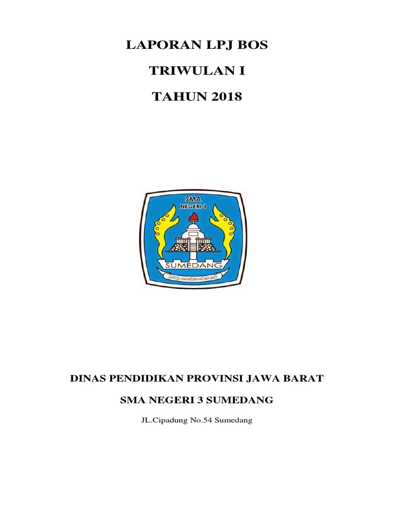 Cover Laporan LPJ Bos Triwulan I | PDF