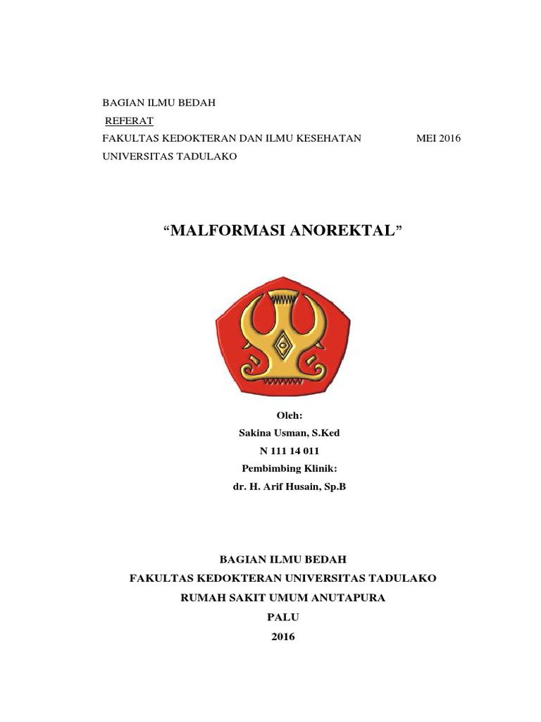 Malformasi Anorektal | PDF