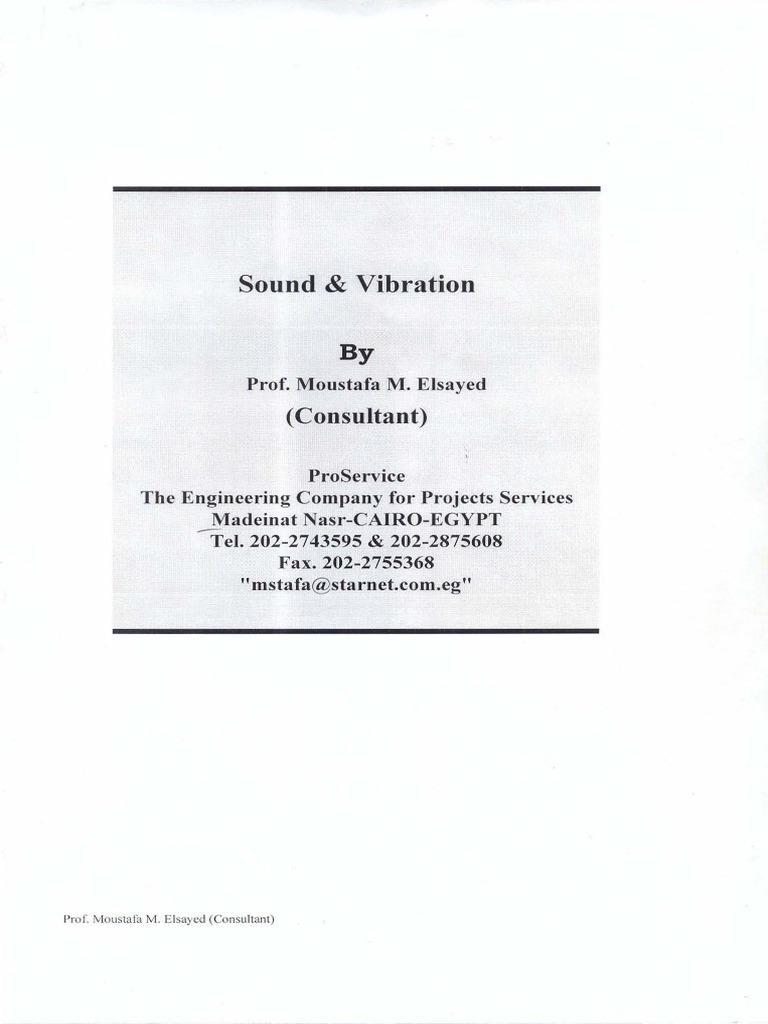 Sound & Vibration | PDF