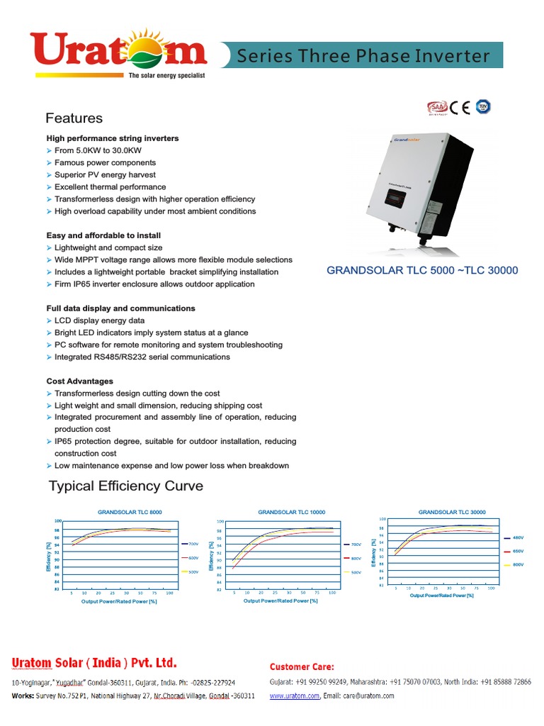 Features: High Performance String Inverters | Download Free PDF | Power ...