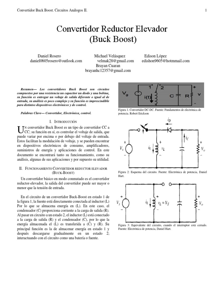 Conv Buck Bo Ster | PDF | Inductor | Energia electrica