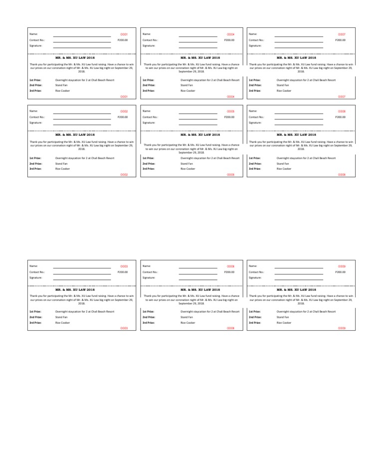 Raffle Word | PDF | Leisure