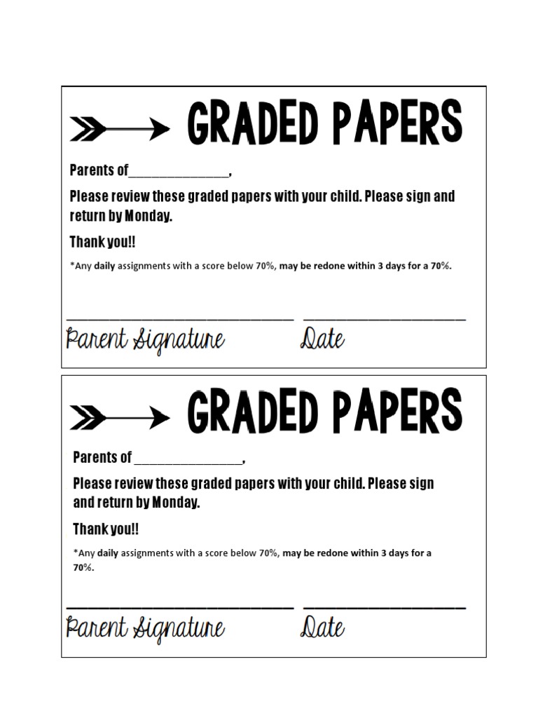 Graded Papers Review Reminder | PDF