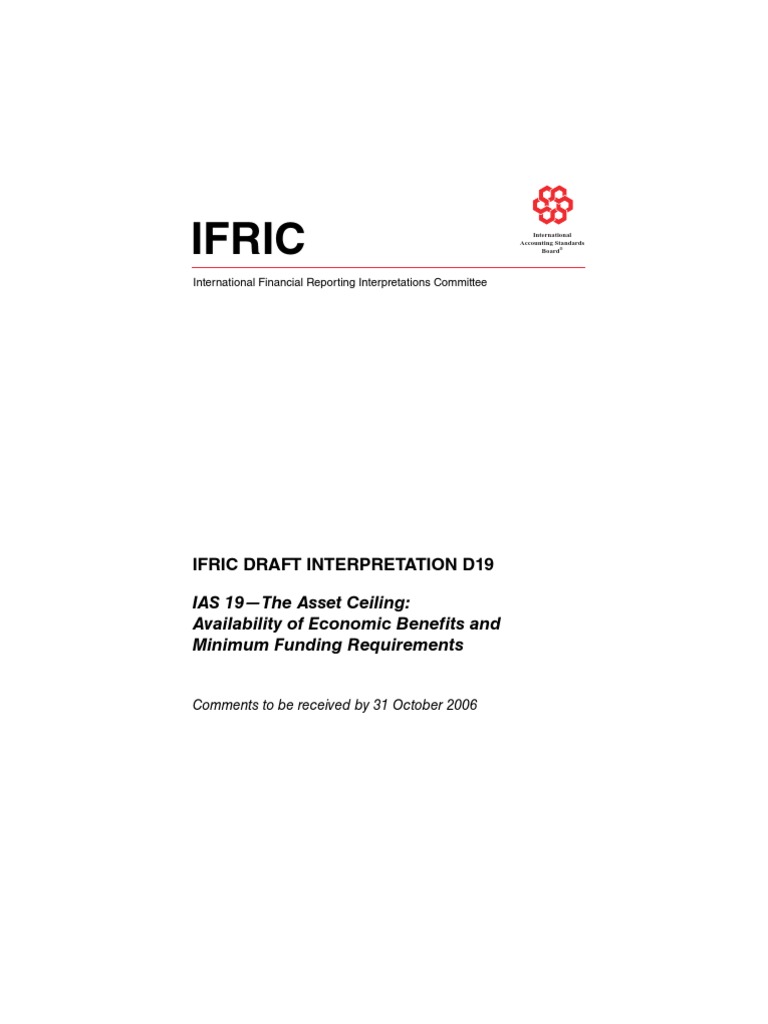 Ifric: Ifric Draft Interpretation D19 | PDF | Defined Benefit Pension ...