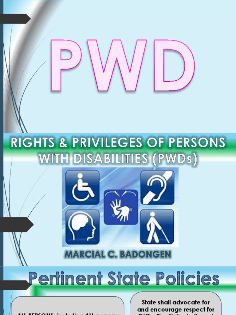 PWD | PDF | Special Education | Disability