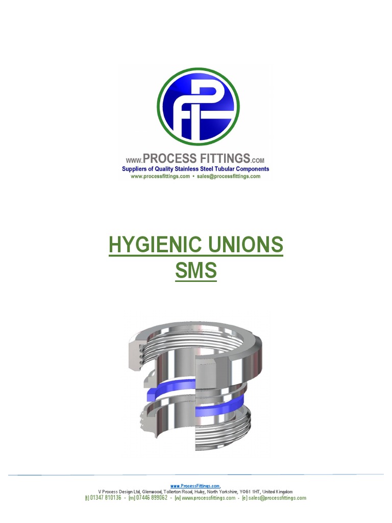 SMS Hygienic Unions Specifications | PDF | Joining | Building Materials