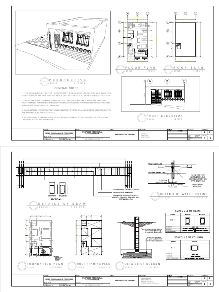 Sample Blueprint | PDF | Engineering | Buildings And Structures