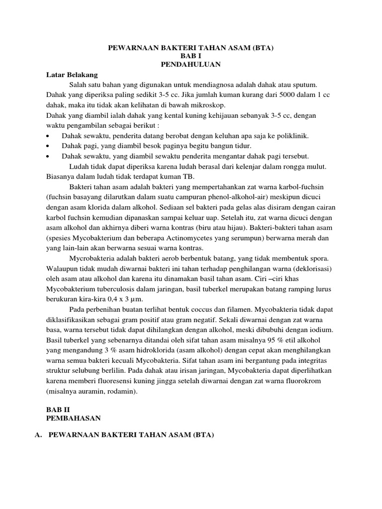 Pewarnaan Bta | PDF