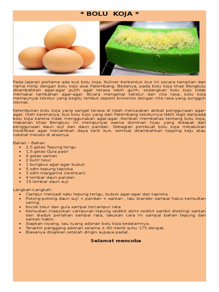 Bolu Koja | PDF