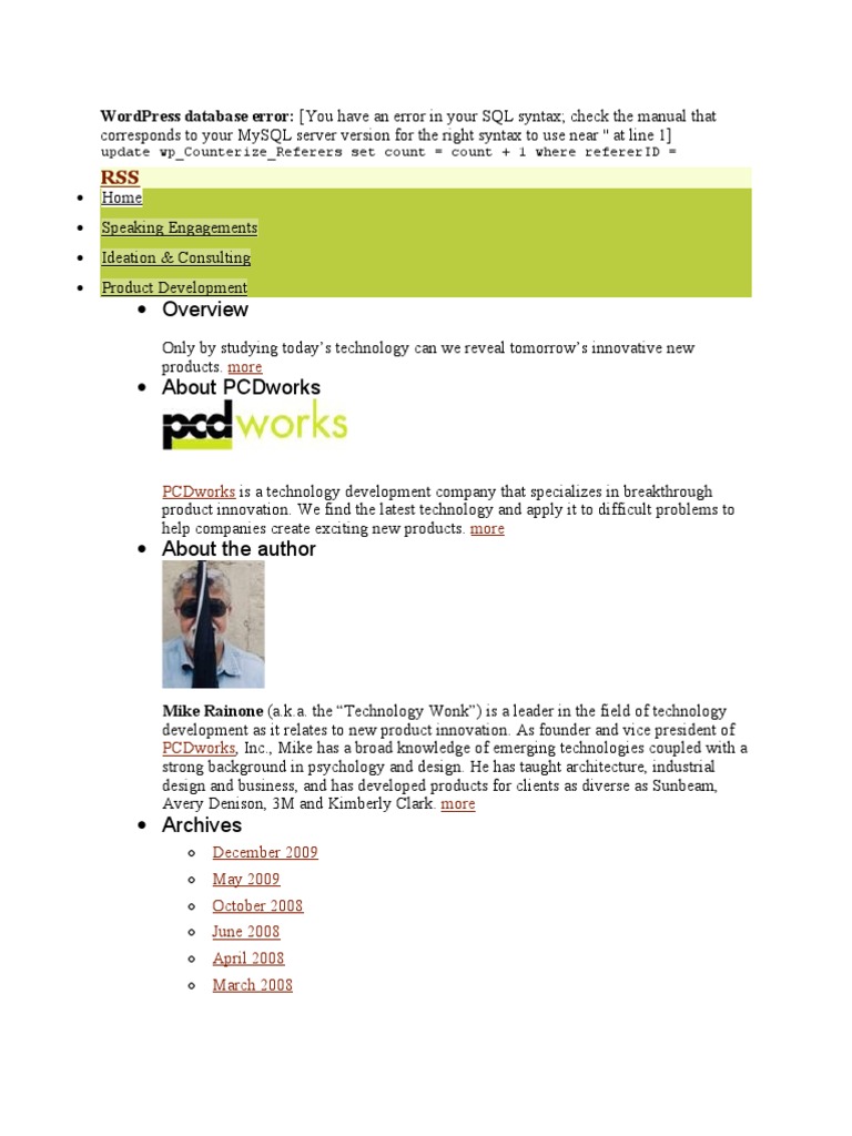 Wordpress Database Error: (You Have An Error in Your SQL Syntax Check ...